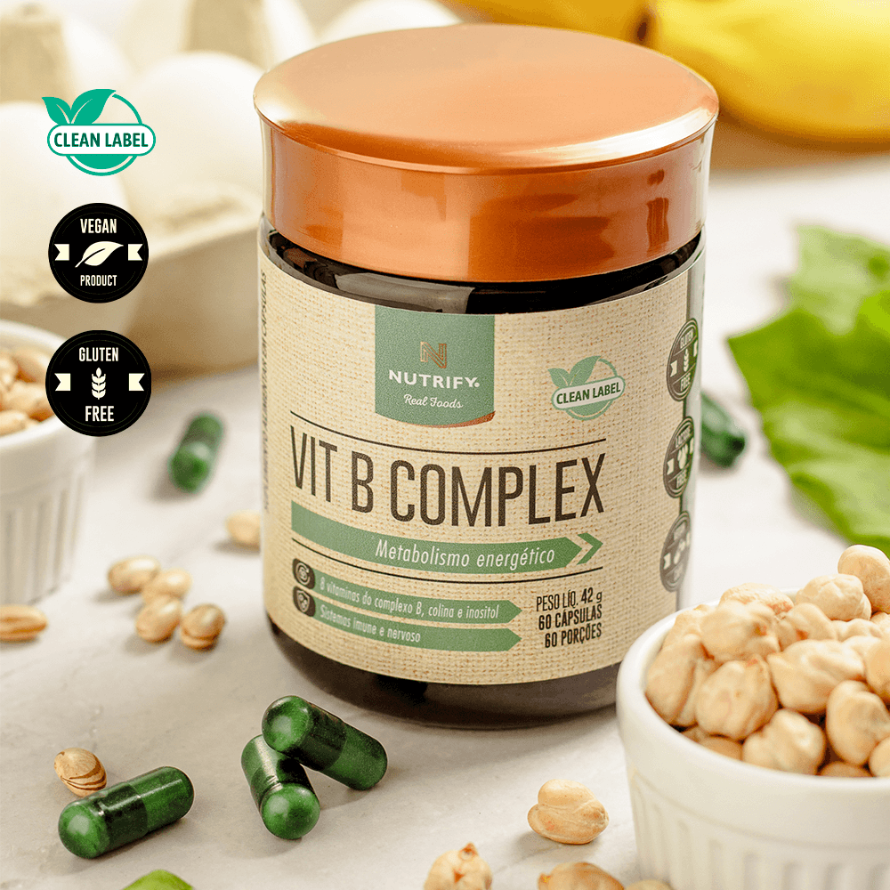 Vitaminas Complexo B - 60 Caps | Vit B Complex - Nutrify